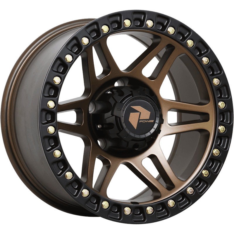 PDW BEAST wheel with Bronze centre Black Lip | Mag Wheel & Tyre